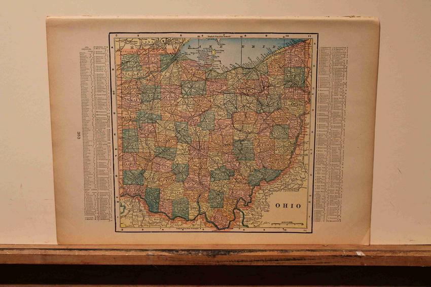 1889 Map Of Ohio
