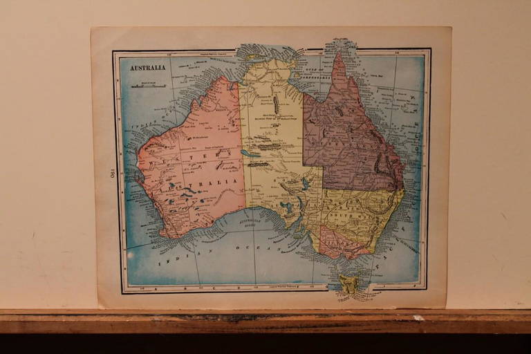 1888 Map Of Australia