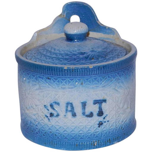 Antique Stoneware Crock Salt Container - Sep 03, 2020 | Jasper52 in NY