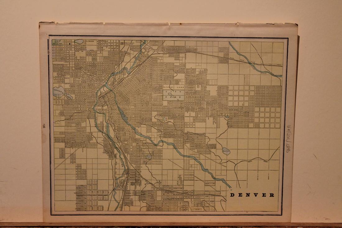 1890 Map Of Denver
