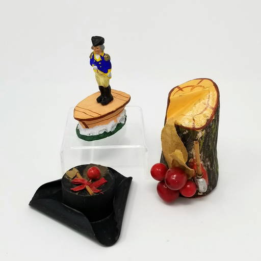 3 Rare George Washington Themed Candy Containers