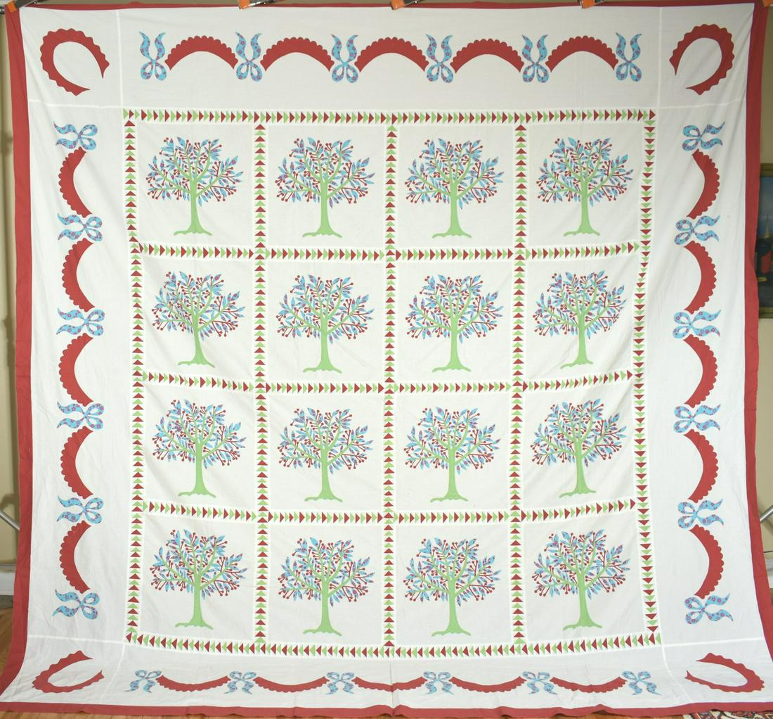 Large Cherry Tree Quilt Top, Swag Border - Sep 24, 2020 | Jasper52 in NY