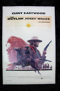 "the Outlaw Josey Wales...an Army Of One" 1976 Numbered Movie Poster