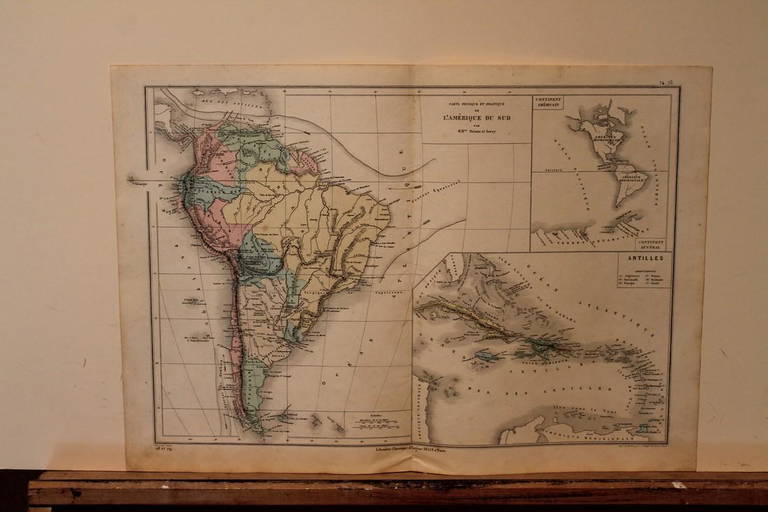 1869 Map Of South America
