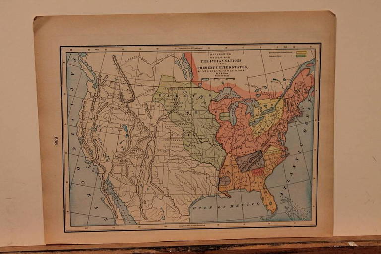 1888 Map Of The Indian Nations