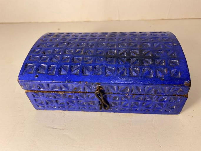 Folk Art Blue Box