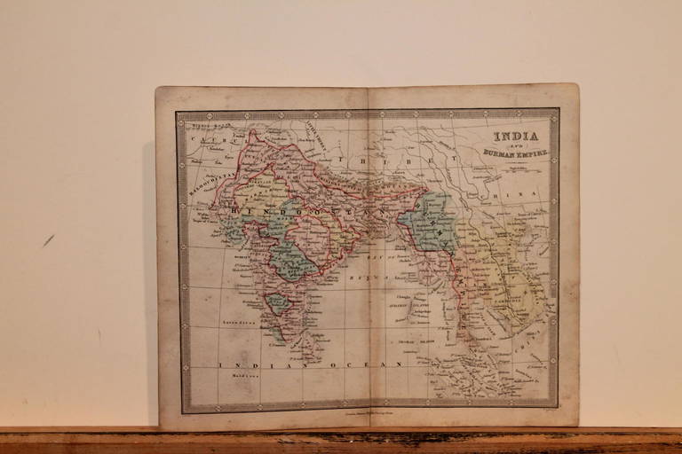 1820 Map Of India And Burman Empire