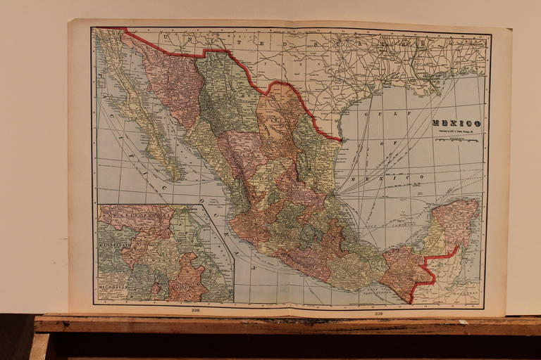 1897 Map Of Mexico