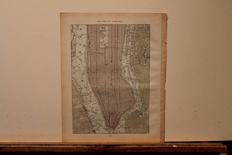 1889 Map Of New York