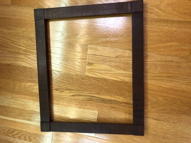 Early 1830 40 Pennsylvania Frame With Corner Blocks