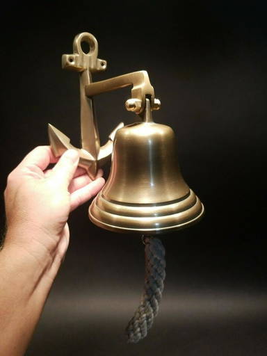 Cast Brass Anchor Wall Mount Bell