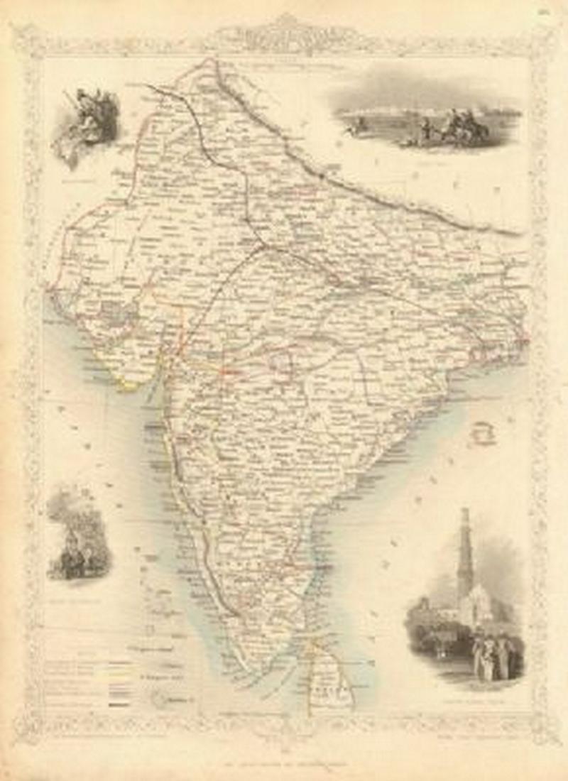 British India Showing Military Bases & Proposed