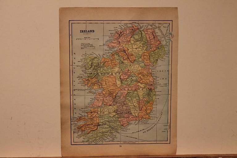 1889 Map Of Ireland