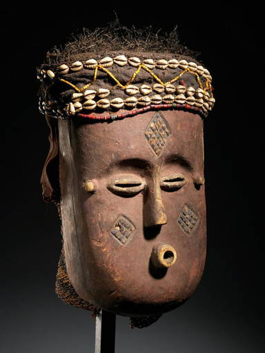 Lele People,drc.wooden Face Mask.