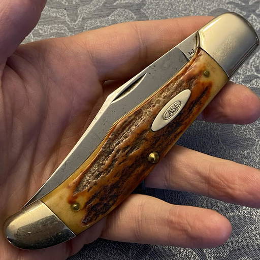 Vintage Case Xx Stag Folding Hunter Pocket Knife