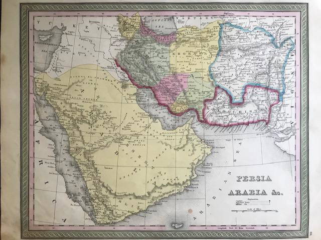 Arabia & Persia. 1850 By Thomas