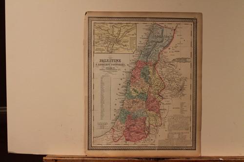 1850 Map Of Palestine