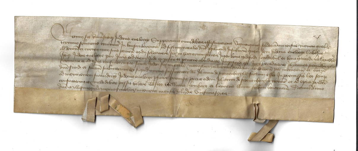 1429 Medieval Vellum Legal Manuscript Leuven