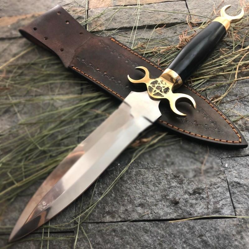 Full tang steel knife survival bull horn brass - Jan 13, 2021 ...