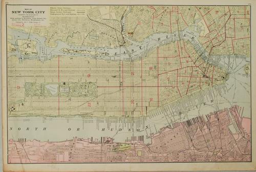 1898 Cram Map Of New York City Map Of New York City…