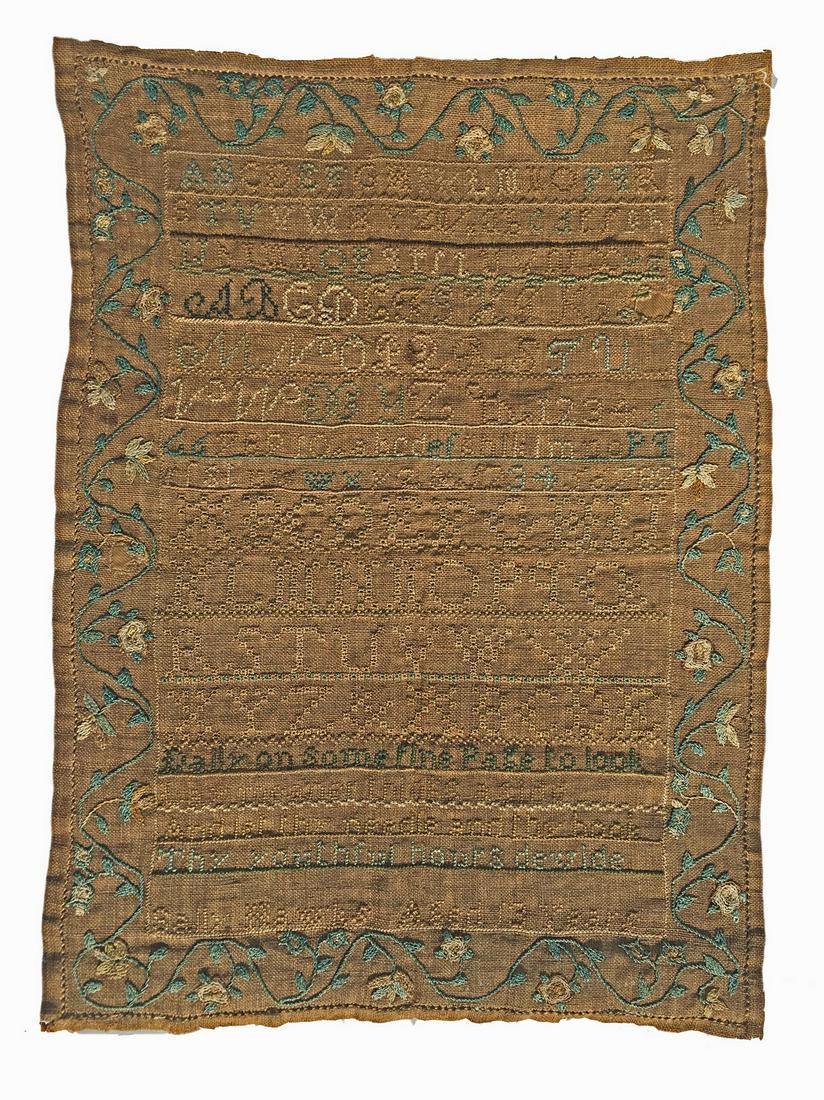 Needlework Sampler, Edith Ann White Her Work, C 1818, - Feb 11, 2021 ...