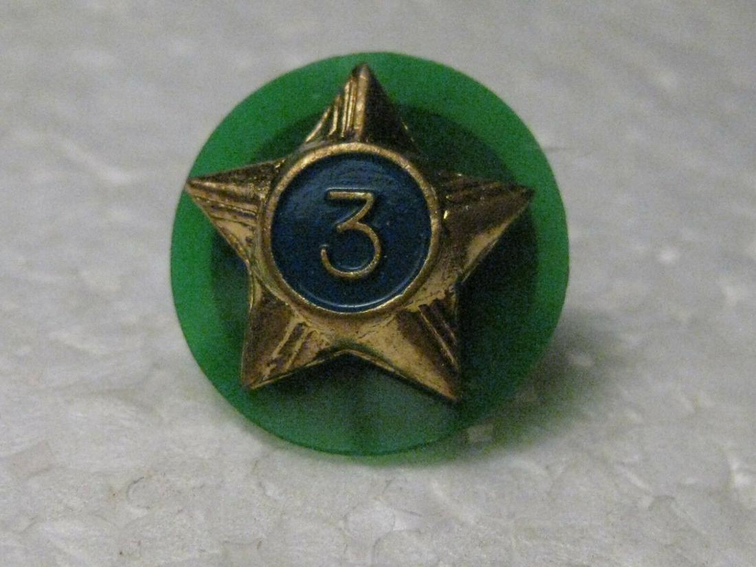 Vintage Boy Scout Star Service Pin, No. 3, Enameled,