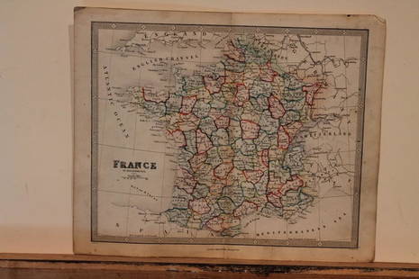 1860 Map Of France