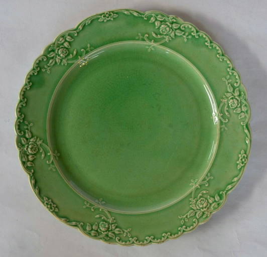 Early English Green Glazed Creamware Plate