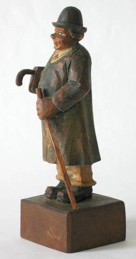 Vintage Folk Art Wood Carving.