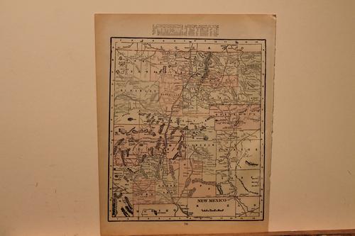 1889 Map Of New Mexico
