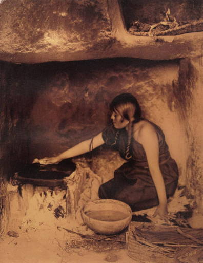 Edward Curtis The Piki Maker Hopi