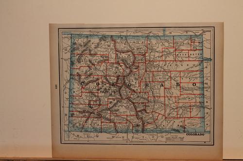 1890 Map Of Colorado
