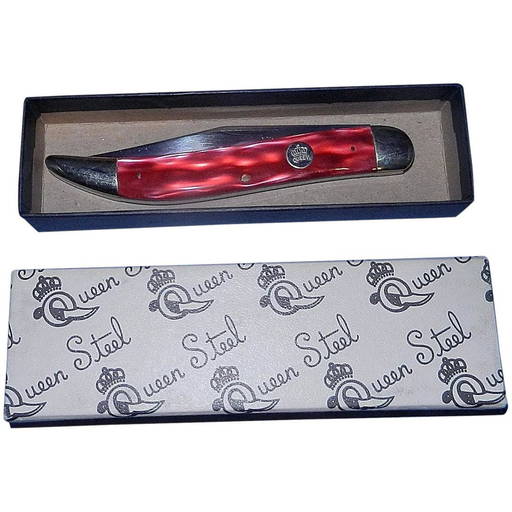 Vintage Ri3 Texas Toothpick By Queen Steel Red