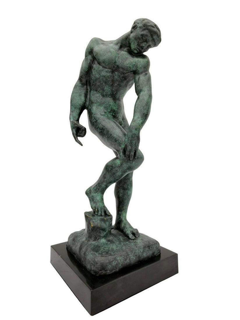 Classic bronze sculpture after Rodin - Bronze athlete - - May 05, 2021 ...