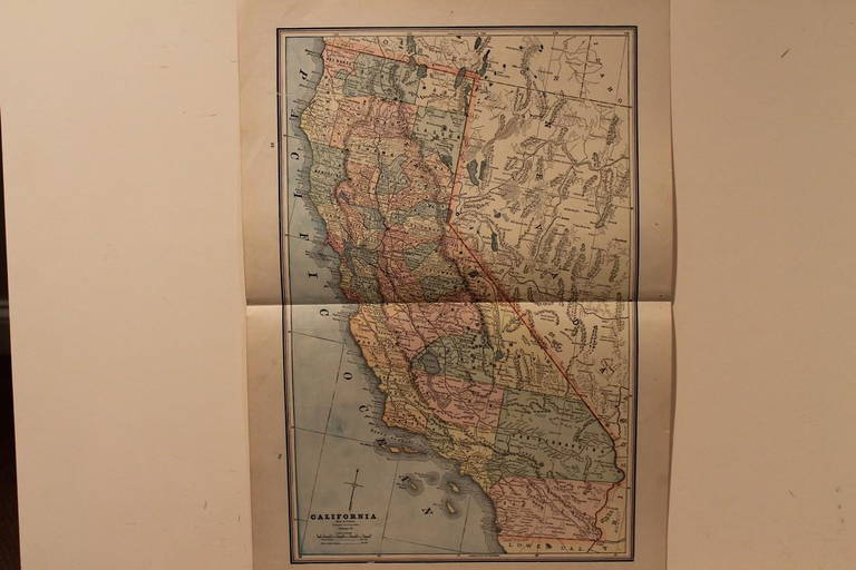1887 Map Of California