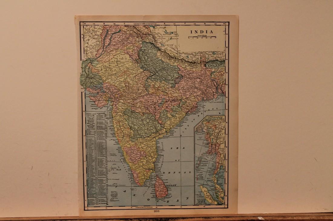 1890 Map Of India