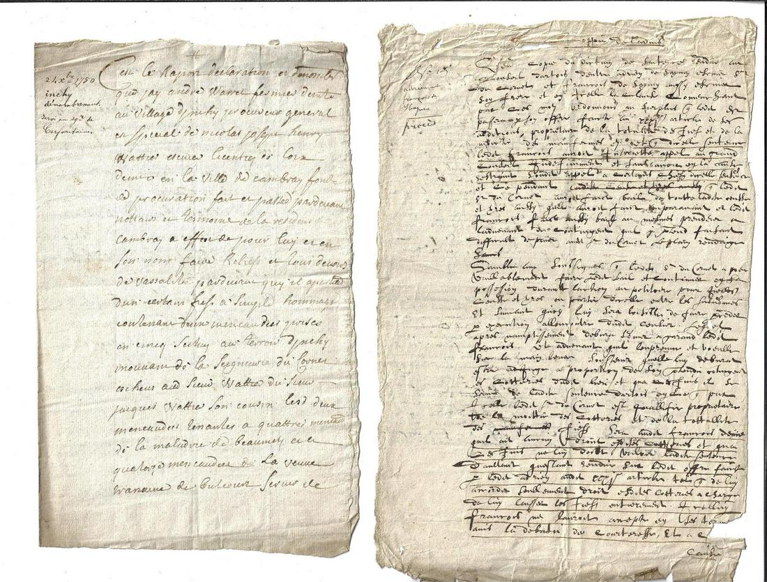 1750 Three French Legal Manuscripts