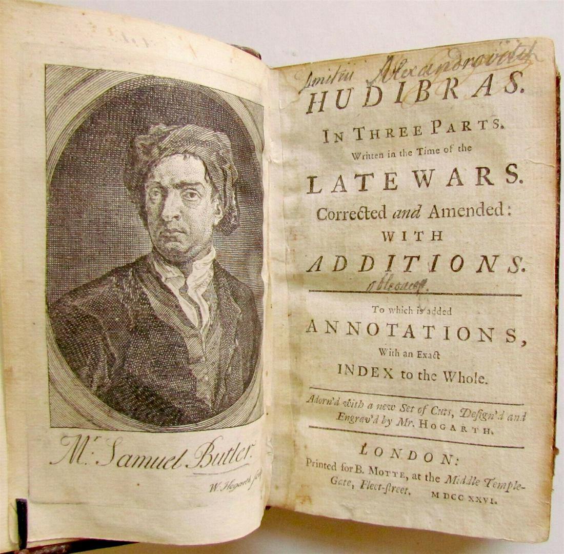1726 Hudibras Samuel Butler Poem William Hogarth