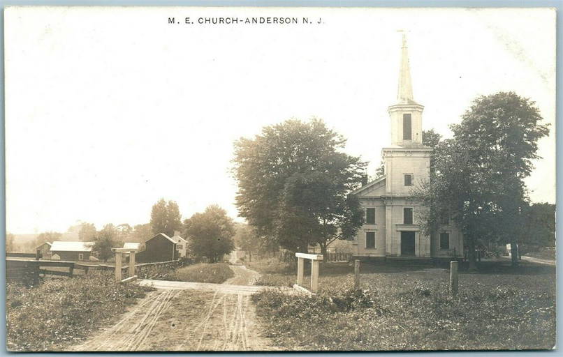 Anderson Nj M.e. Church Antique Real Photo Postcard