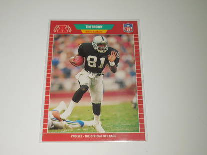 1989 Pro Set Tim Brown Hof Rookie Card