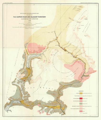Geological Reconnaissance Map Of A Part Of The Copper