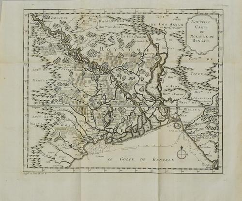 1764 Bellin Map Of Bay Of Bengal Nouvelle Carte Du