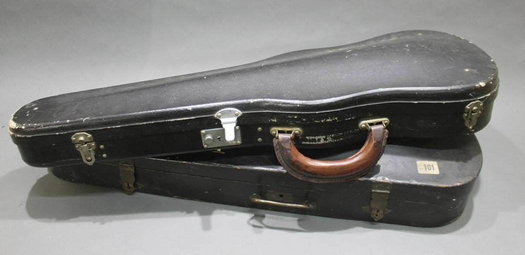 Pair Of Old Violin Cases