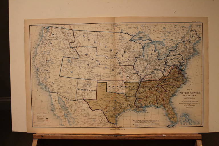 1895 US Civil War Map - Sep 08, 2021 | Jasper52 in NY