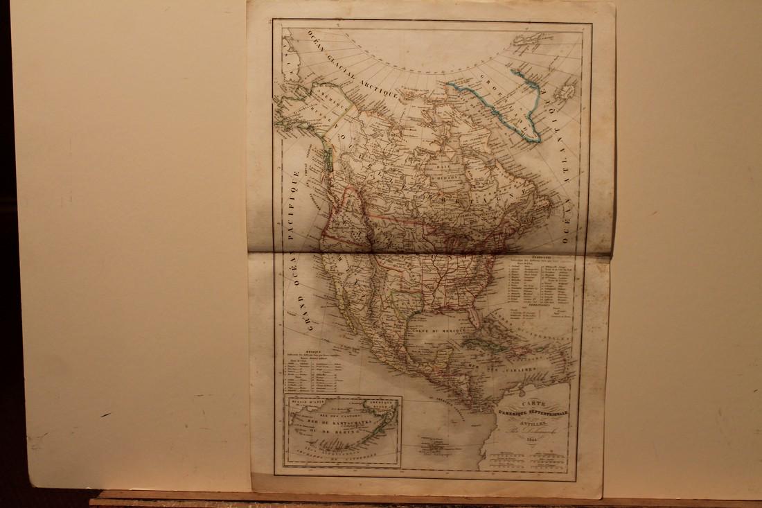 1844 North America Map