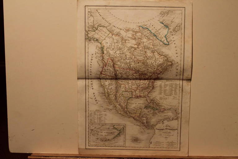 1844 North America Map