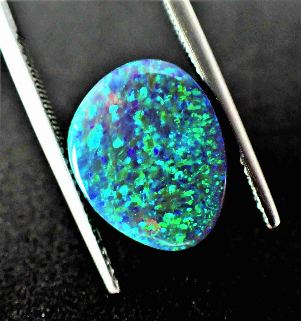 Lightning Ridge Australian Opal Certified 3.69 Ct