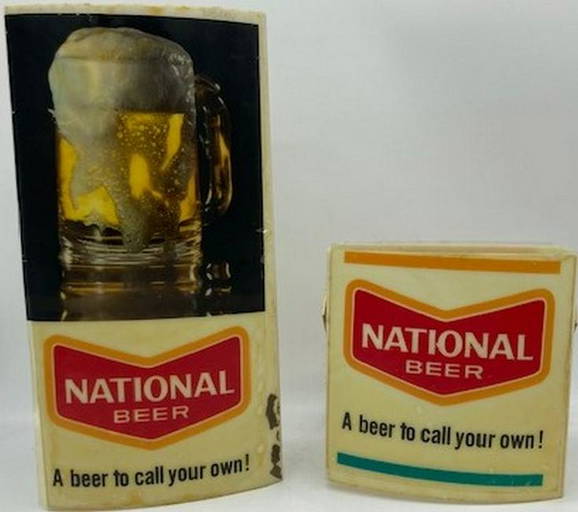 2 Vintage National Beer Lighted Display Sign - Jan 06, 2022 | Jasper52 ...