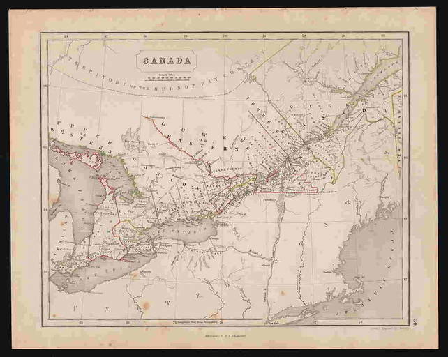 1850s Chambers map of Canada - Jan 07, 2022 | Jasper52 in NY