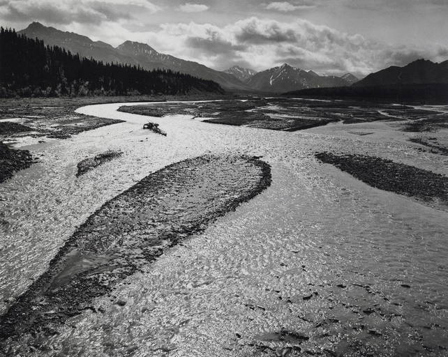 Ansel Adams Teklanika River, Denali, Alaska, 1947
